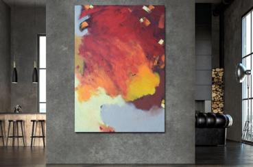 Kunst kaufen- Beeindruckendes XXL abstraktes Gemälde mit faszinierenden ...